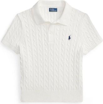 Polo Ralph Lauren Damen Poloshirt mit Zopfmuster