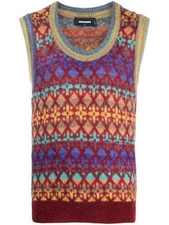 Dsquared2 débardeur à patch logo - Rouge