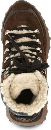 Brunello Cucinelli Suede Shearling-Lined Boot - Brown