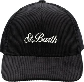 MC2 Saint Barth Femme, Accessoires, Noir, Taille: ONE Size Chapeau Confort en Coton