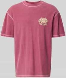 Deus T-Shirt mit Label-Print und Rundhalsausschnitt