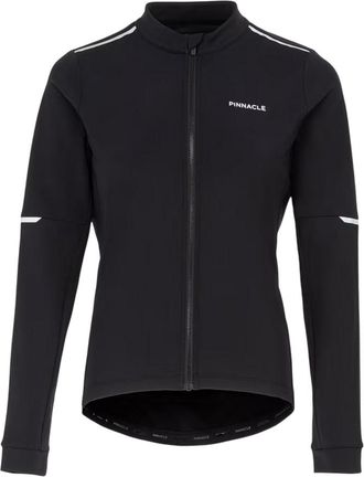 Pinnacle Frames & Accents Radfahr-Trikot f&uuml;r Damen, Thermisches Material, Lang&auml;rmlig (Schwarz)
