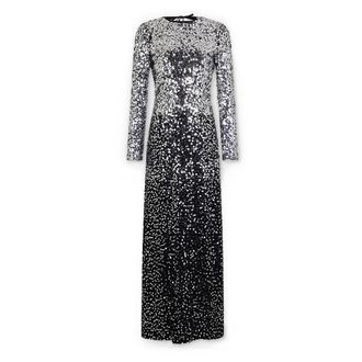 Paco Rabanne Schwarzes Pailletten Langarm-Kleid - - Dresses - Damen - Schwarzk - S