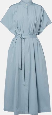 Jil Sander Hemdblusenkleid aus Baumwollpopeline