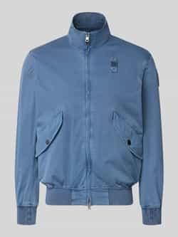 Blauer Jacke mit Zweiwege-Rei&szlig;verschluss Modell Badger