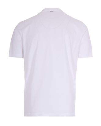 Herno Mens Polo Shirt Jersey Stretch White Cotton T-shirts And Polos