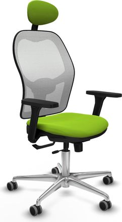 Piqueras y Crespo Ergonomischer Stuhl mit verstellbarer Armst&uuml;tze, 3D-Arme, h&ouml;henverstellbare Lendenwirbelst&uuml;tze und festes Kopfteil, ausgestattet mit Syncro/Traslack. 