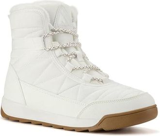 Mishansha Femme Bottes de Neige Chaudes Fourrée Bottines Hiver Trekking Outdoor Antidérapantes Chaussures dhive Blanc 37 EU