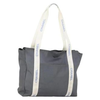 Chanel Pre-owned Vintage Nylon Tote Bag - - Pre-owned - Damen - Grau - ONE SIZE