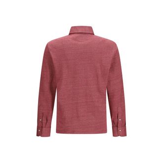 Brunello Cucinelli Mens Multicolor Linen Polo Shirt