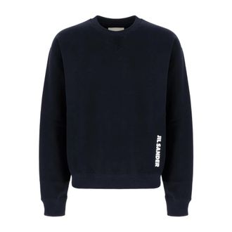 Jil Sander Baumwoll-Sweatshirt mit Rundhalsausschnitt - - Sweatshirts & Hoodies - Herren - Schwarzk - L