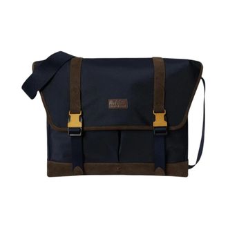 Polo Ralph Lauren Messenger Bag mit Wildlederbesatz- mittelgro&szlig; - - Bags - Herren - Blau - ONE SIZE