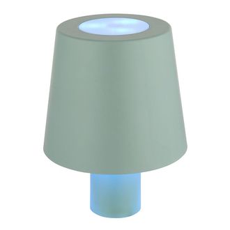 Globo Lighting Flaschenlampe LED Tischlampe gr&uuml;n Flaschenaufsatz Tischleuchte mit RGB Farbwechsel, Touch, Akku, kaltwei&szlig;, DxH 10,5 x 14 cm