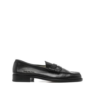 Common Projects Schwarze Leder Moc Toe Riemen Abs&auml;tze - - Shoes - Herren - Schwarzk - 45 EU