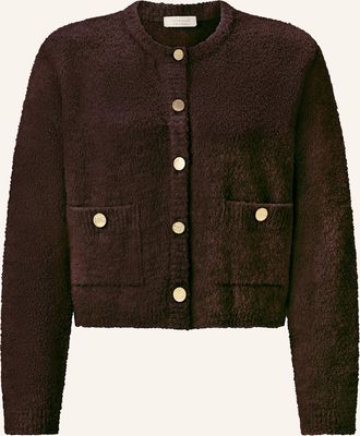 Rich & Royal Kastenjacke Aus Boucl&eacute; braun