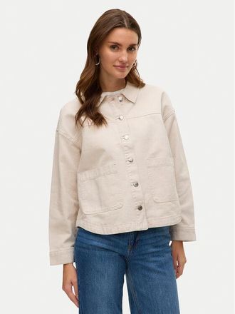 Vero Moda Jeanshemd Jamie 10331693 Beige Relaxed Fit
