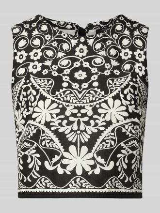 Max Mara Boxy Fit Crop Top aus reiner Baumwolle Modell IFANALE