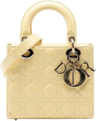 Dior Sac &agrave; main Lady Pre-owned Petit Mod&egrave;le - Femme - Pre-owned - Beige - Taille: ONE Size