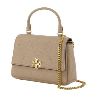 Tory Burch Womens Wallet On Chain Charlie Top Handle - Tory Burch Leather Beige Calfskin Bags Wallets-On-Chain