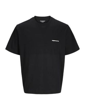 Jack & Jones Jorparos Abstract Tee SS Crew Neck, Noir, M