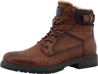 Mustang Jeans Herren Stiefelette modischer Schn&uuml;rboot 15M0031005, Gr&ouml;&szlig;e:41 EU, Farbe:Braun