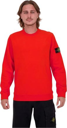 Stone Island Homme, Sweatshirts et sweats &agrave; capuche, Orange, Taille: XL Sweat 6100028 0018
