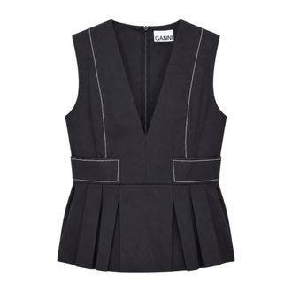 Ganni Blusen - - Blouses & Shirts - Damen - Schwarzk - M