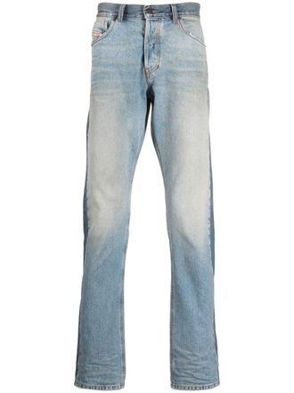 Diesel jean droit 1995 &agrave; taille mi-haute - Bleu
