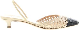 Francesco Russo Femme, Chaussures, Noir, Taille: 38 1/2 EU R1P1021 Slingback