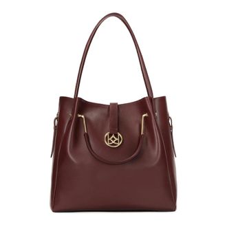 Kazar Maroon Handtasche mit herausnehmbarem Einsatz - - Bags - Damen - Braun - ONE SIZE
