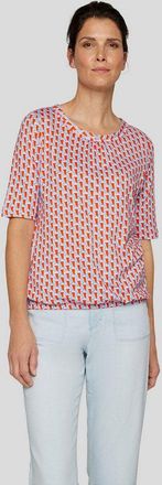 Rabe Rundhalsshirt mit grafischem Muster