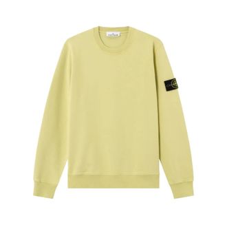 Stone Island Homme, Sweatshirts et sweats &agrave; capuche, Vert, Taille: M Cotton Fleece Crewneck SweaT-shirt