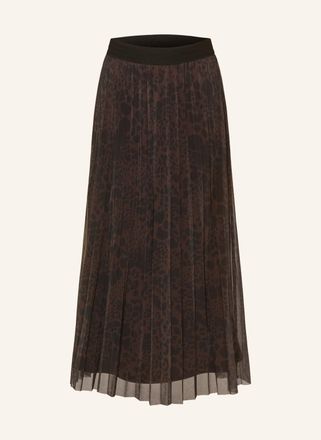 s.Oliver Black Label S.Oliver Black Label Plisseerock Aus Mesh braun