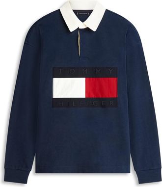 Tommy Hilfiger Rugbyshirt aus Baumwolle mit Logo-Motiv in