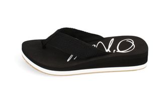 O'Neill Zehentrenner ONEILL AGATE WOMEN SEMI-WEDGE, Damen, Gr. 37, schwarz, Synthetik, Schuhe Zehentrenner