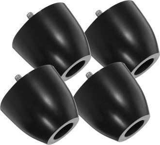 PartyKindom 4 Stück Teiliges Möbel Fußset Kunststoff Runde Ersatz Möbelfüße Geräuschdämpfend Kratzfest für Sofa Stuhl Tisch Verstellbare Möbelbeine für Schrank un