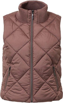Comma Outdoorjacke Outdoor-Weste Kurze Steppweste mit Ripp-Stehkragen