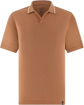 Boggi Milano Homme, Tops, Orange, Taille: 3XL Polo de sport en piqu&eacute; haute performance avec fil S-Caf&egrave;