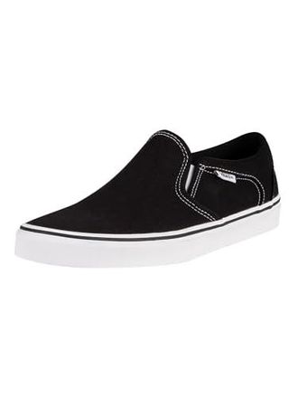 Vans Homme Asher Basket, Noir Canvas Black White, 44.5 EU