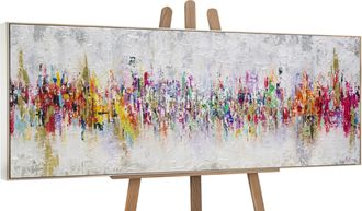 Yohji Yamamoto Art Abstrakt Acryl Gemälde auf Leinwand handgemalt Abstraktion II Wandbilder Wohnzimmer moderne farbenfrohe Skyline Wohndekor Bilder echte Kunst mit R