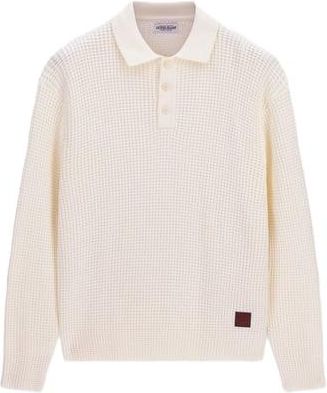 Guess Pull droit col polo en coton