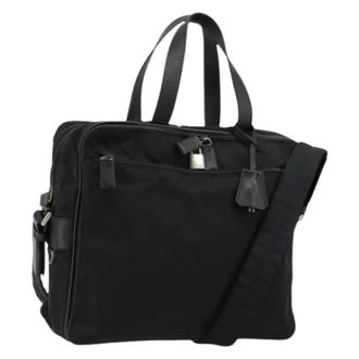 Prada Pre-owned Leather Handbag - - Pre-owned - Damen - Schwarzk - ONE SIZE