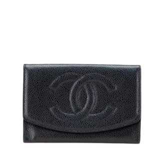 Chanel Pre-owned Caviar Leder Geldb&ouml;rse - - Pre-owned - Damen - Schwarzk - ONE SIZE