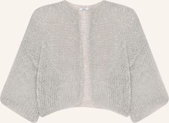 Maiami Maiami Cropped-Strickh&uuml;lle Aus Mohair Mit 3/4-Arm grau