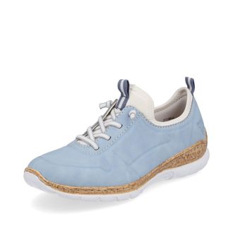Rieker Damen Low-Top Sneaker N4285, Frauen Halbschuhe,lose Einlage,Freizeit,sportlich,Halbschuhe,straßenschuhe,Strassenschuhe,blau (10),36 EU / 3.5 UK