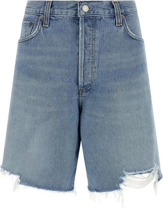 A Gold E Femme, Shorts, Bleu, Taille: W27 Indra Denim Bermuda Shorts