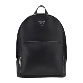 Guess Homme, Sacs, Noir, Taille: ONE Size Sac &agrave; dos en similicuir Milano
