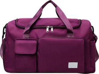 Generic Sac de voyage avec compartiment de s&eacute;paration sec/humide pour homme et femme, avec compartiment &agrave; chaussures, l&eacute;ger et facile &agrave; transporter, gris peti