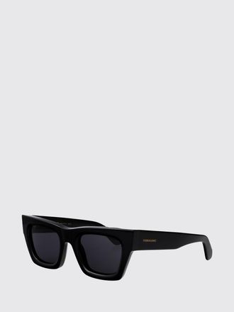 Ferragamo Lunettes de soleil ail-de-chat rectangulaires en ac&eacute;tate avec logo