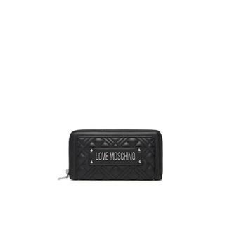 Love Moschino Femme, Accessoires, Noir, Taille: ONE Size Portefeuille matelass&eacute; zipp&eacute;